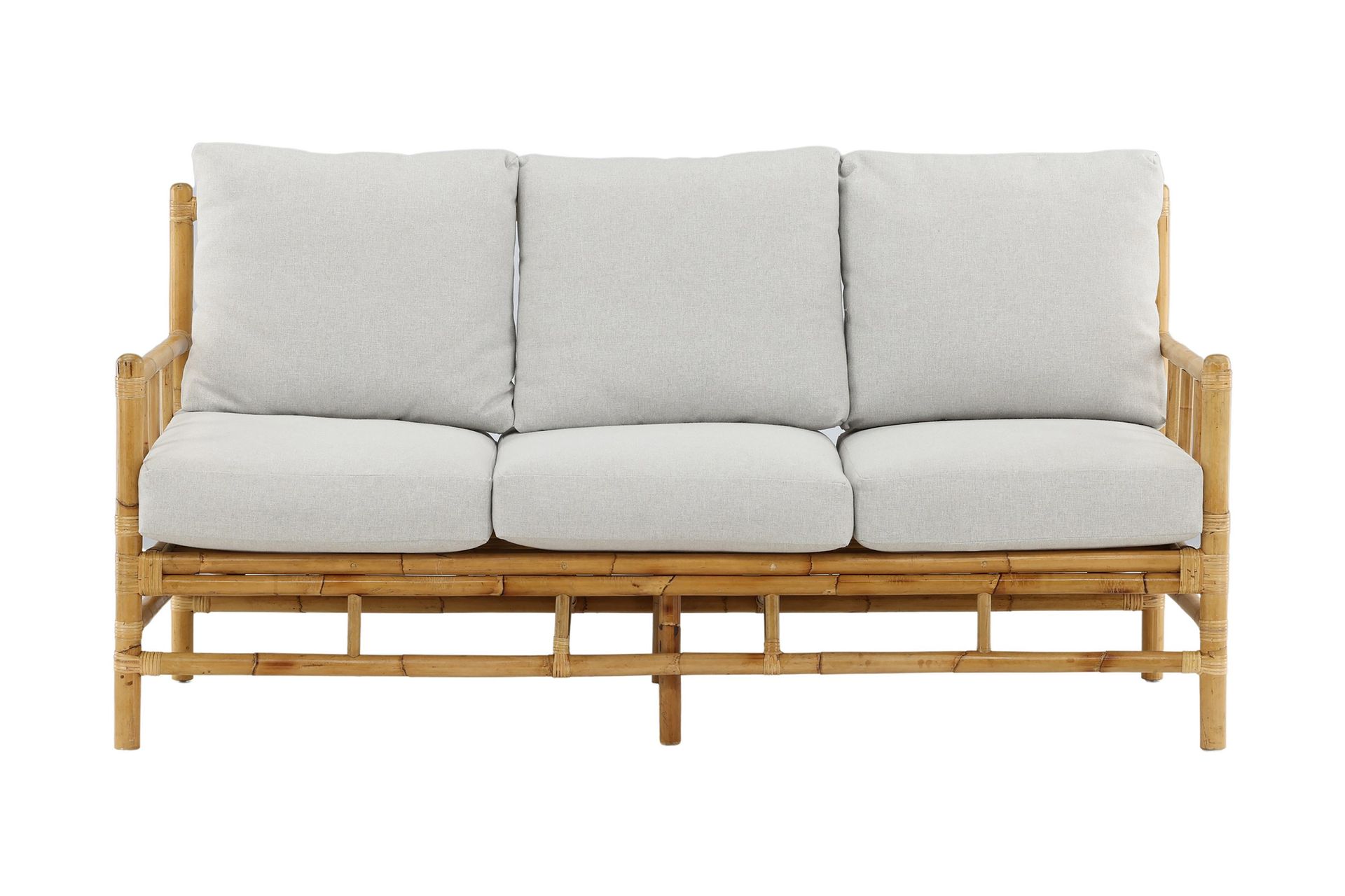 Venture Home Cane Utesoffa 3-sits Brun/Vit - Utemöbler - Trademax