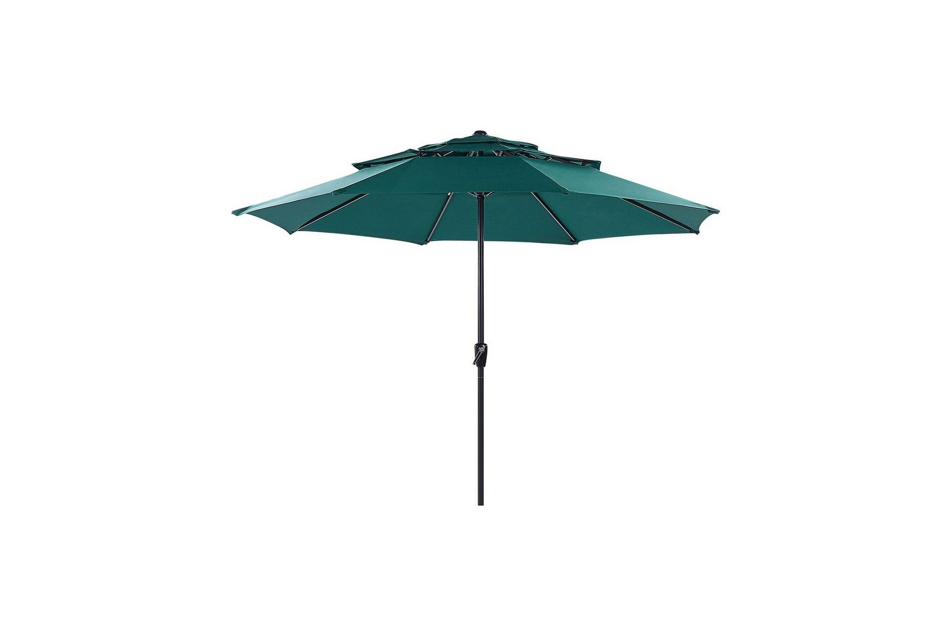 Roblin Parasoll 285x285 cm Grön/Svart - Utemöbler - Trademax