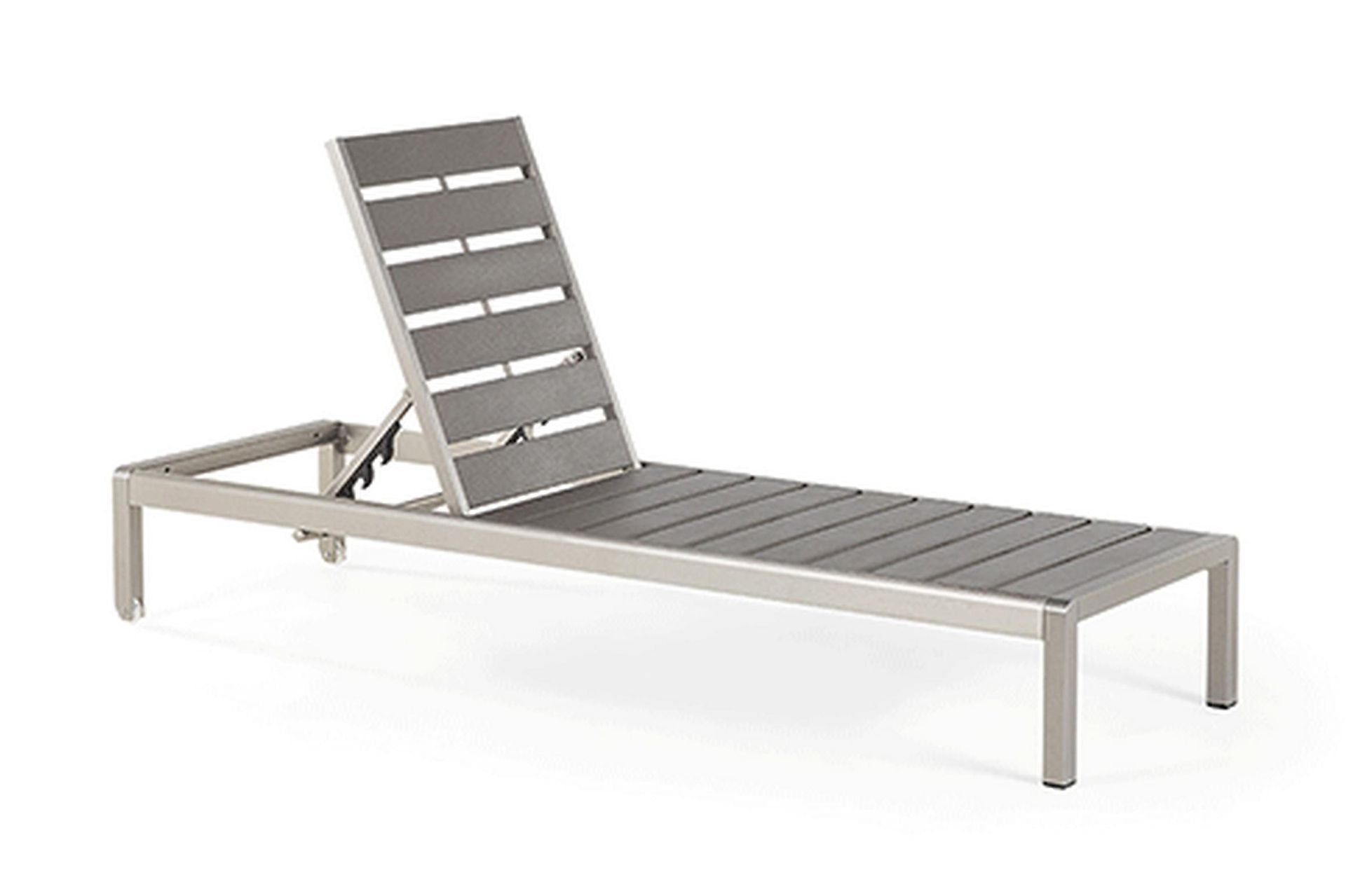 Nardo Solsäng 64|198 cm Grå - Utemöbler - Trademax
