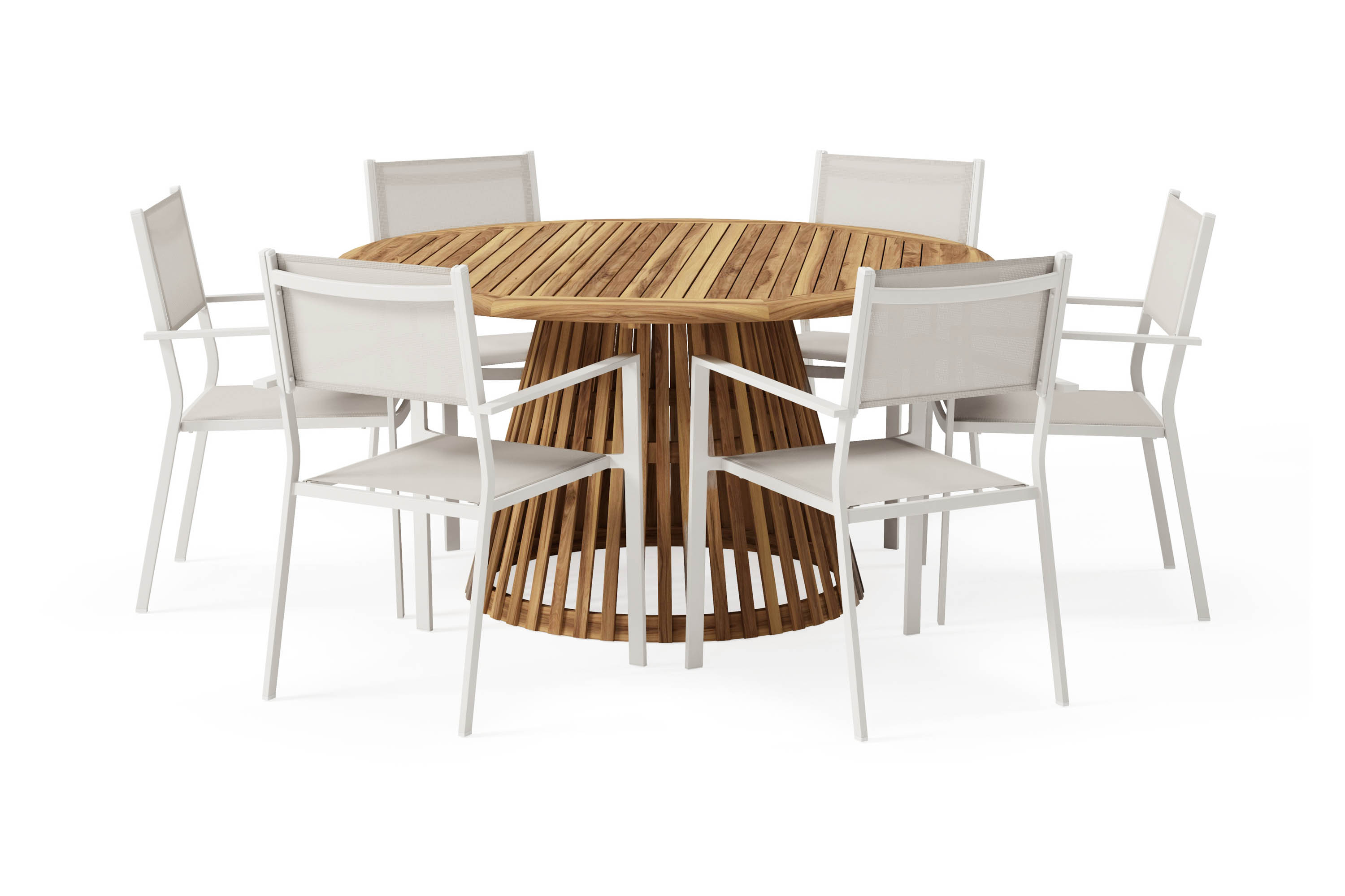 Comfort Garden Lakenview Matbord Rund 150 med 6 Las Vegas Karmstolar ...